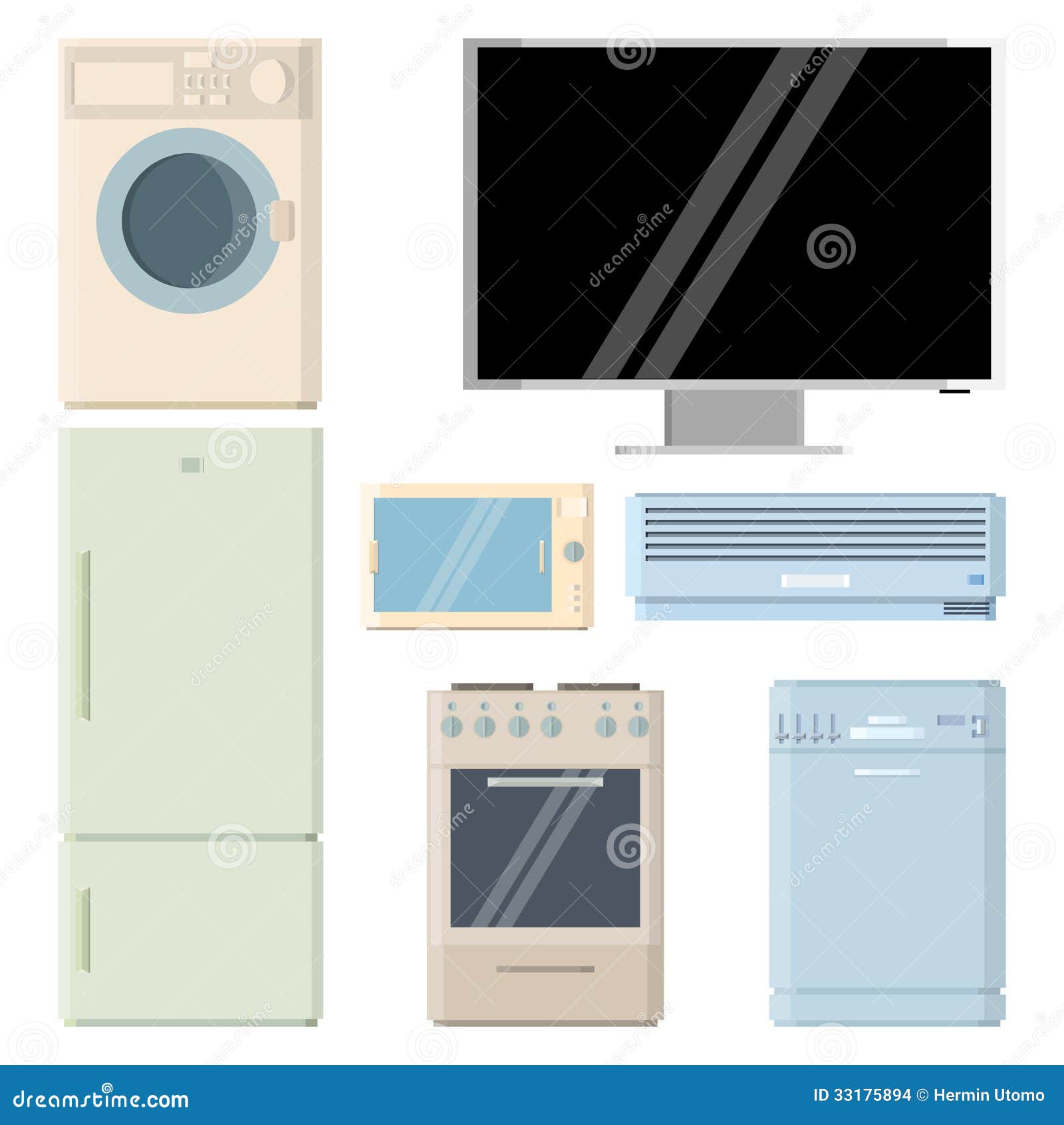 Home Appliances stock vector. Illustration of design - 33175894