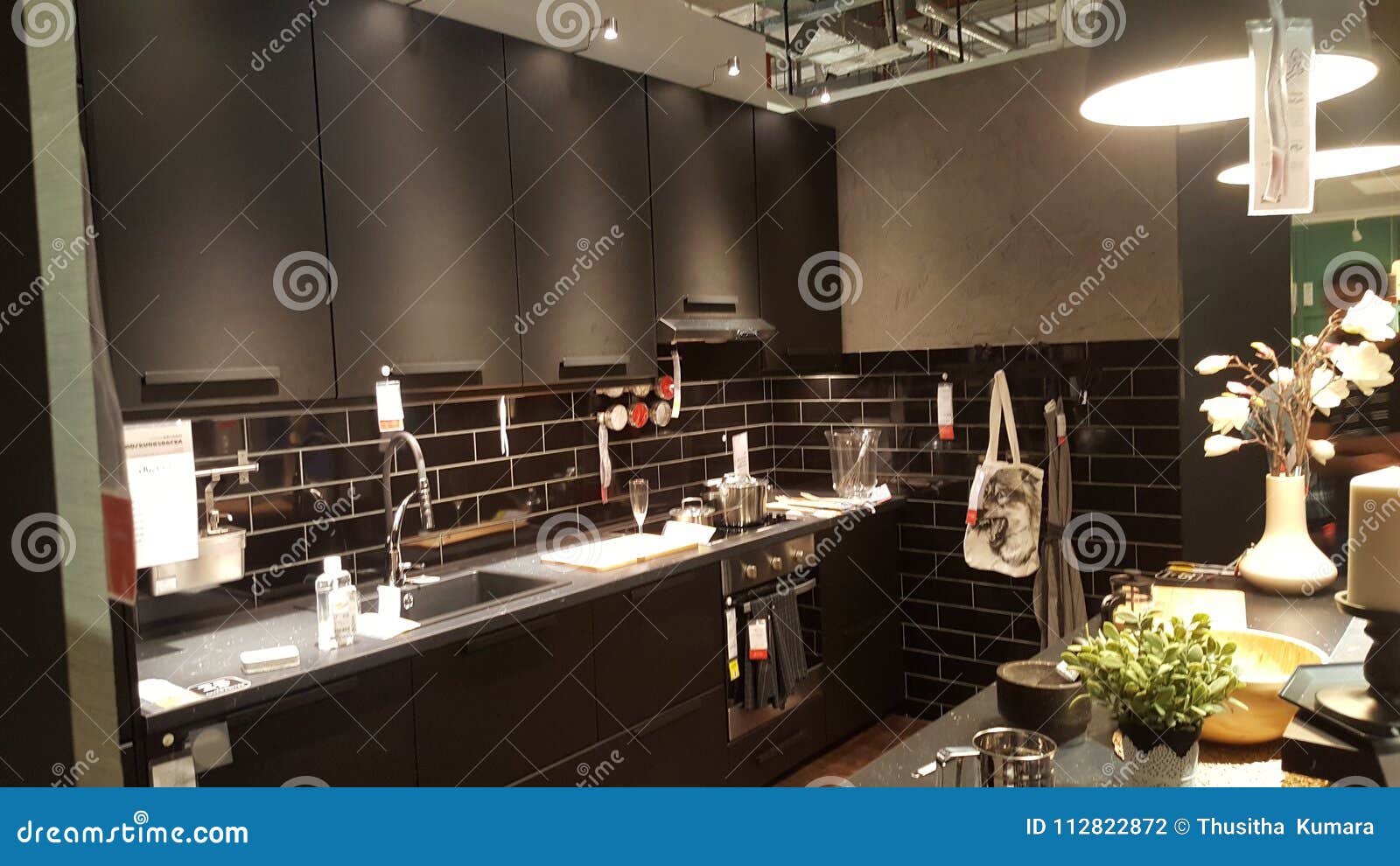 Kitchen Arrangements in Home Editorial Photography - Image of kitchen ...