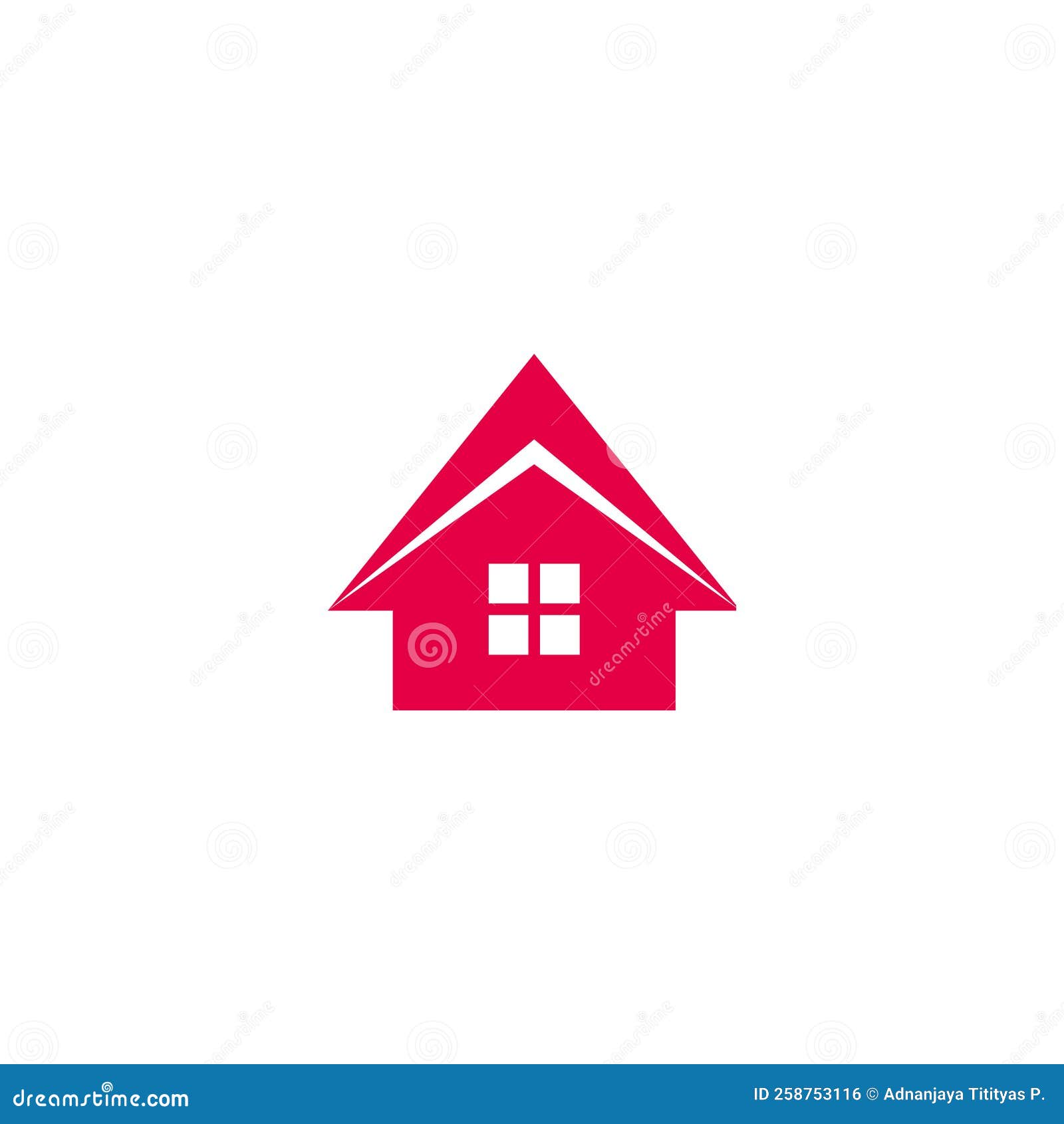 Home Arrow Red Geometric Simple Symbol Vector Stock Vector ...
