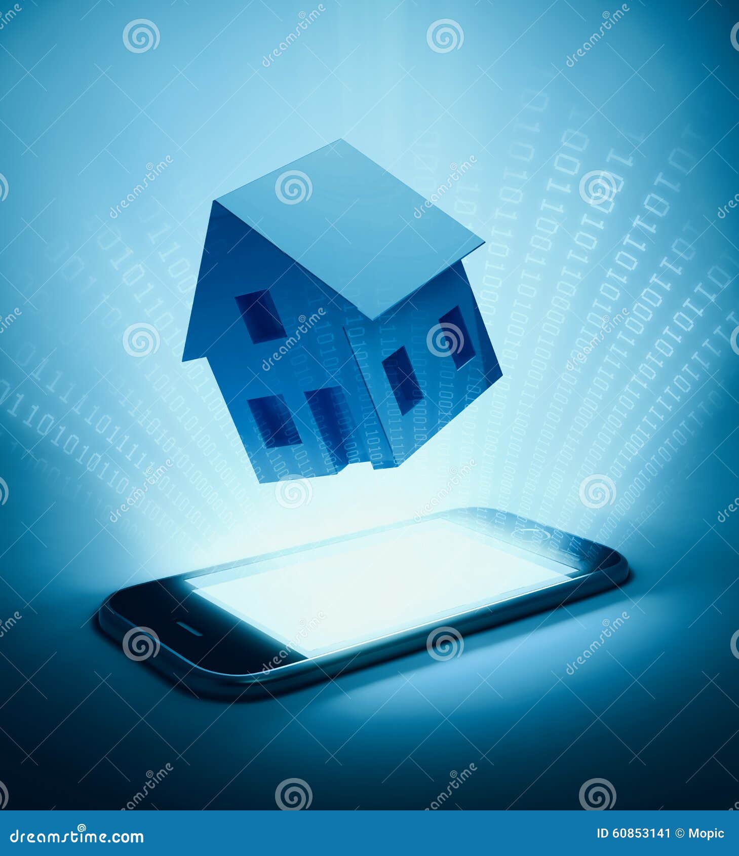 Home automation background stock illustration. Illustration of mobile ...