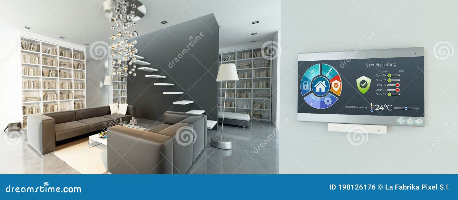 Home Automation Control Panel Stock Photo - Image of concept, panel ...