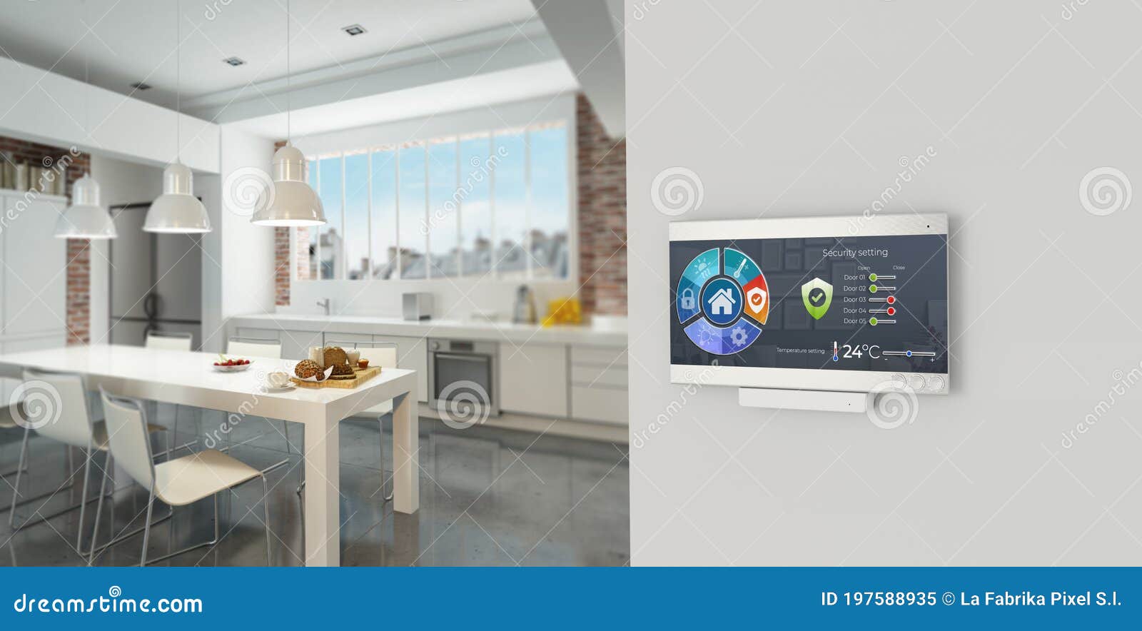 Home Automation Control Station Stock Image - Image of innovation ...