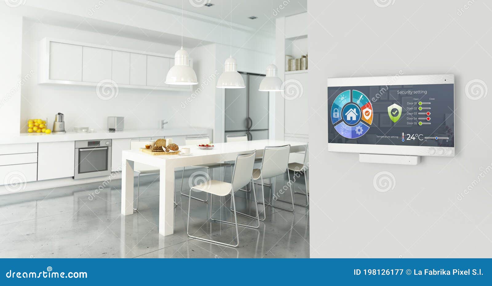 Home Automation Control Station Stock Image - Image of interface ...