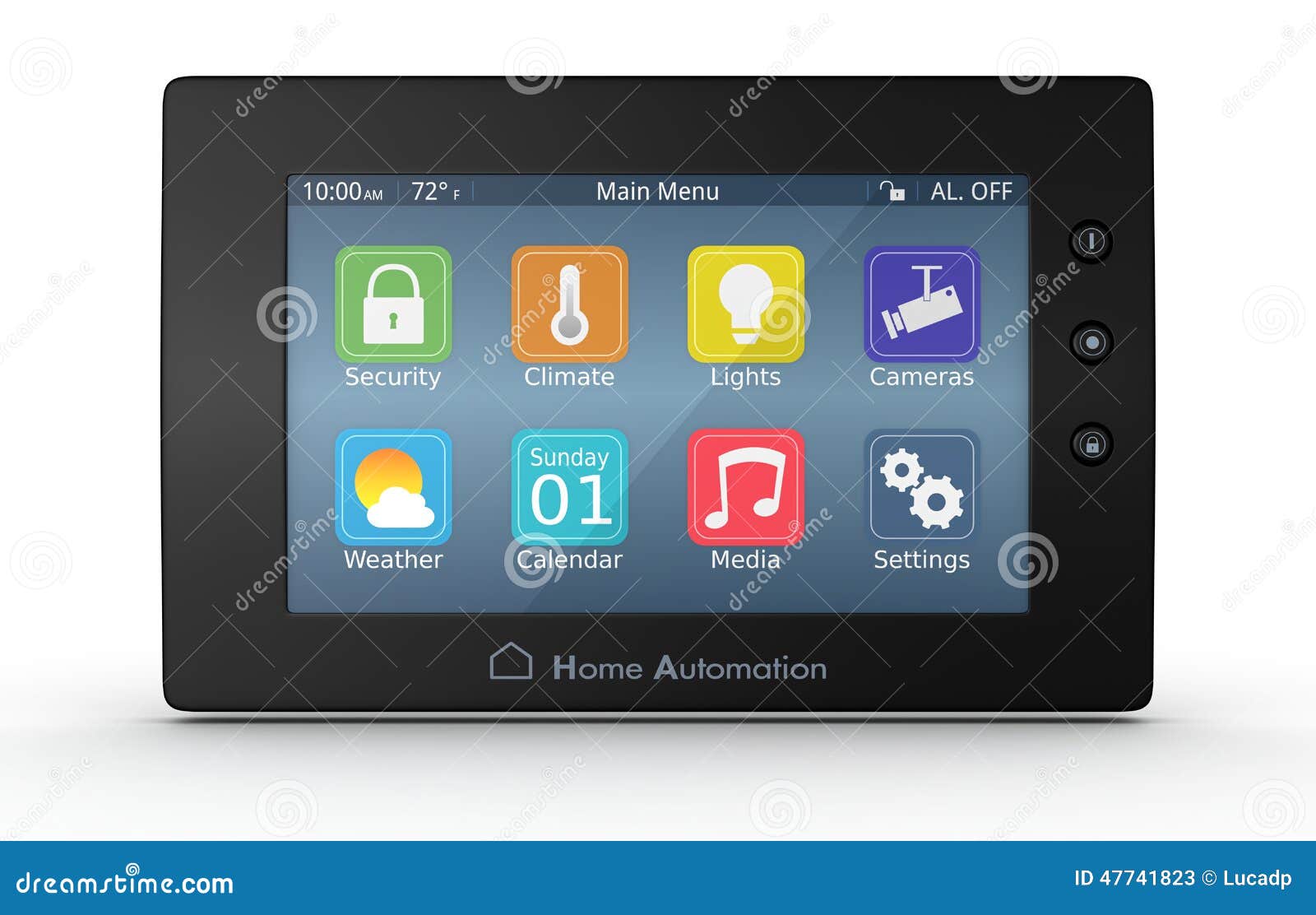 Home automation panel stock illustration. Illustration of equipment ...