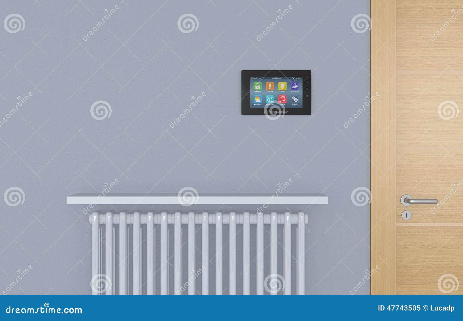Home automation panel stock illustration. Illustration of access - 47743505