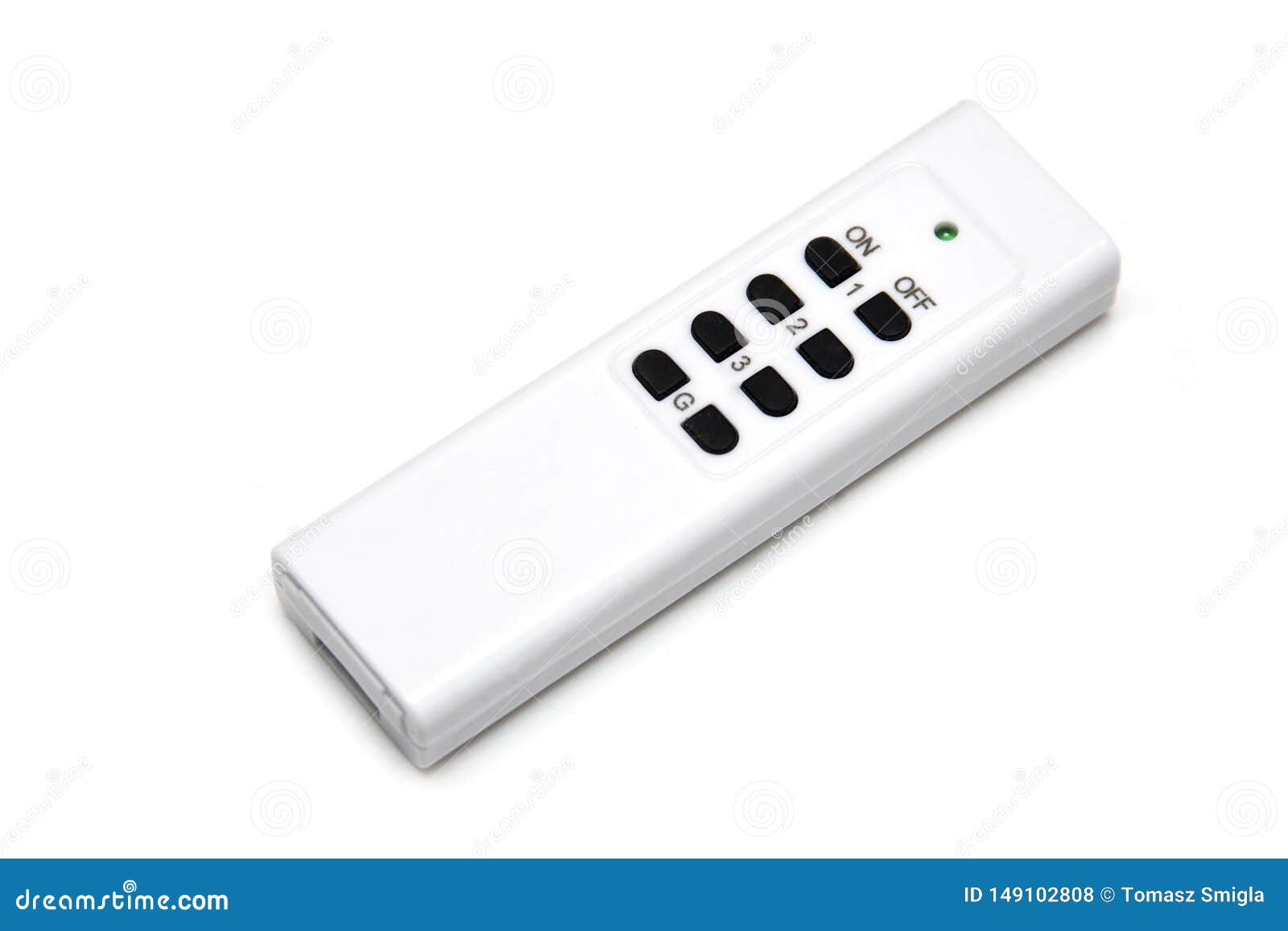 Home Automation Smart Remote Control With On/off Buttons Isolated On ... Home Automation Smart Remote Control With On/off Buttons Isolated On ...
