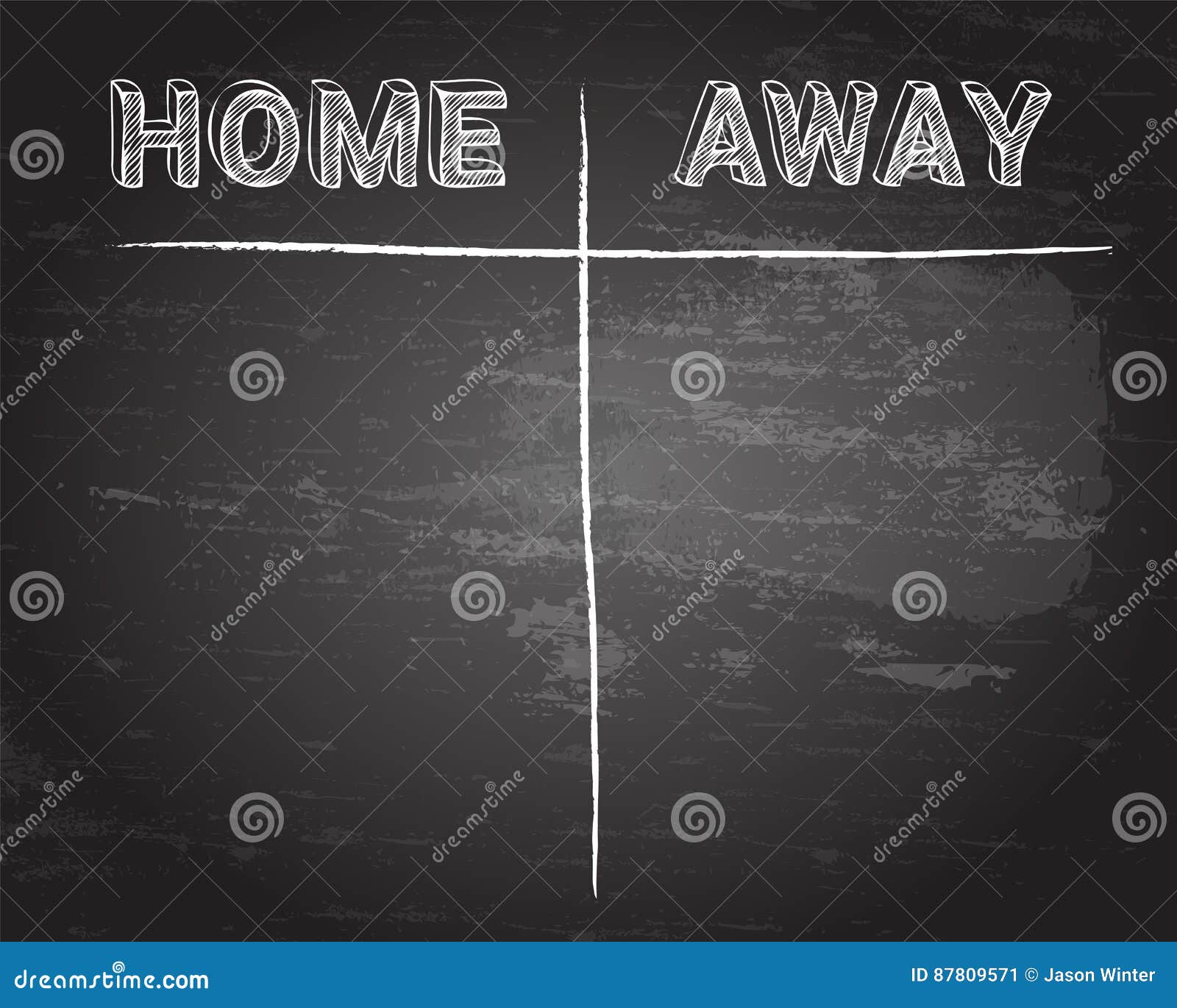 Home Away Scoreboard stock vector. Illustration of score - 87809571