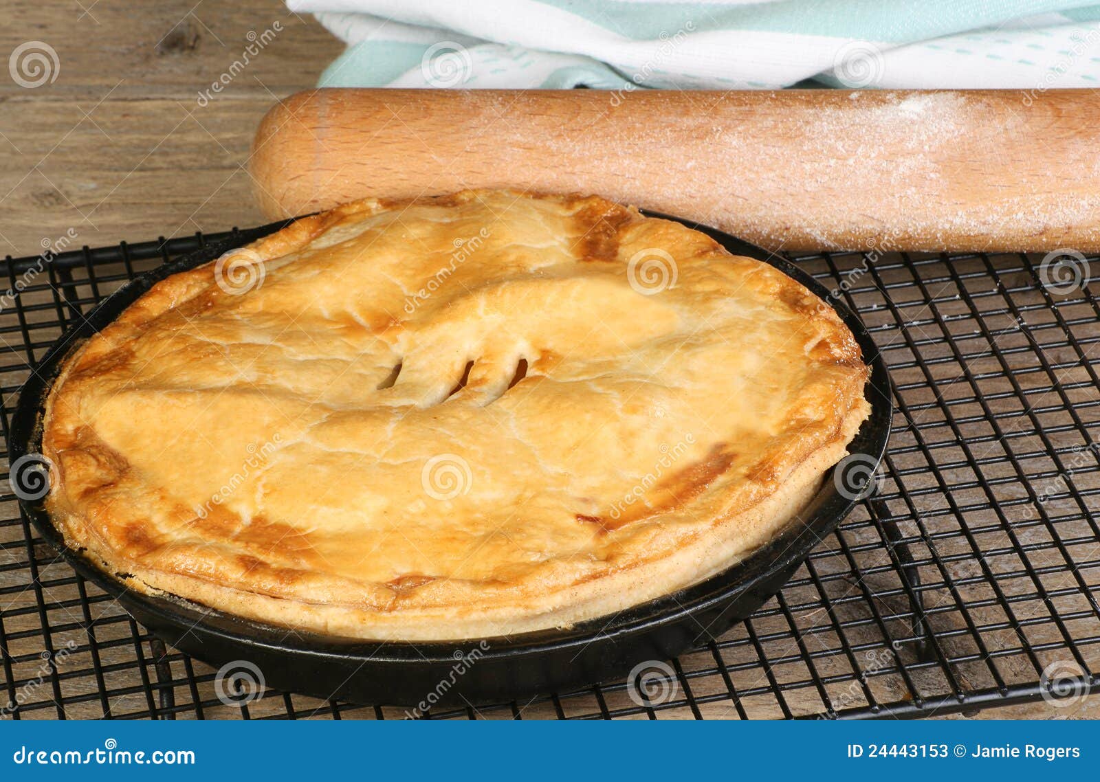 Home baked pie stock image. Image of diet, fruit, kitchen - 24443153