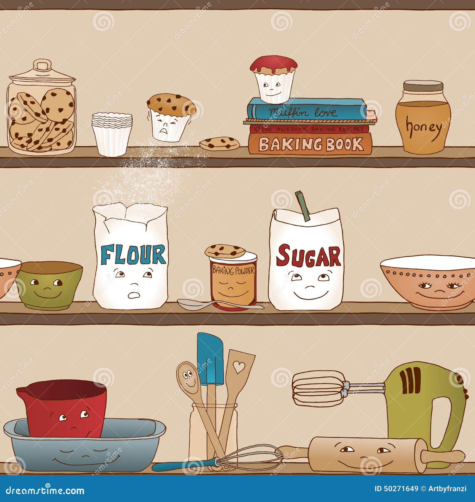 Home baking stock vector. Illustration of book, chip - 50271649