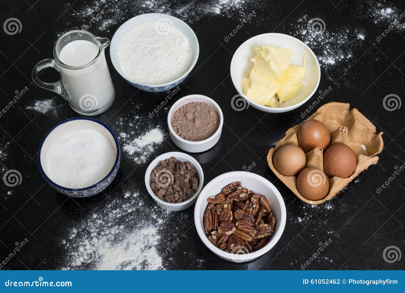 Home baking ingredients stock photo. Image of homemade - 61052462