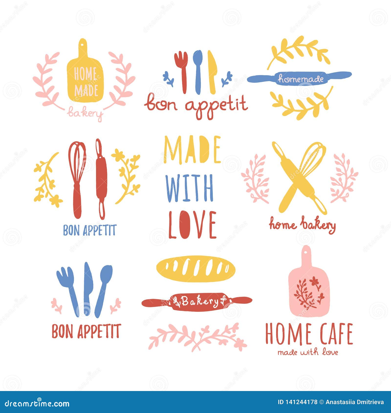 Home baking logo stock vector. Illustration of board - 141244178