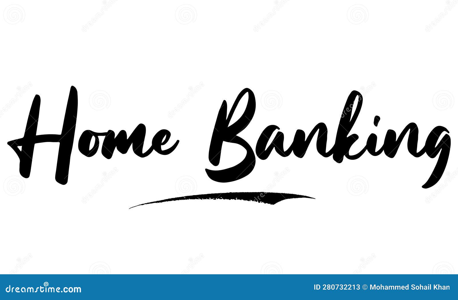 Home Banking Elegant Bold Typography Text Lettering Vector Design Quote ...