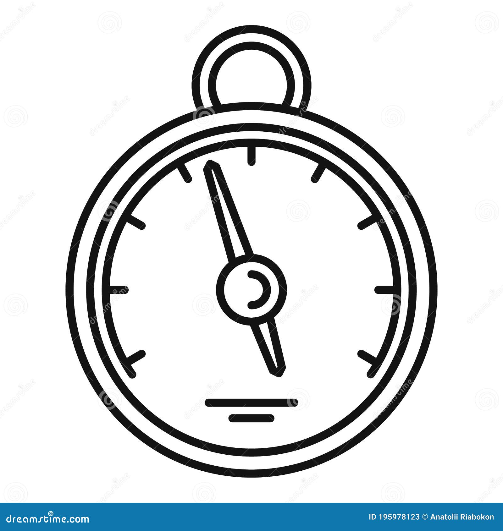 Home Barometer Icon, Outline Style Stock Vector - Illustration of icon ...