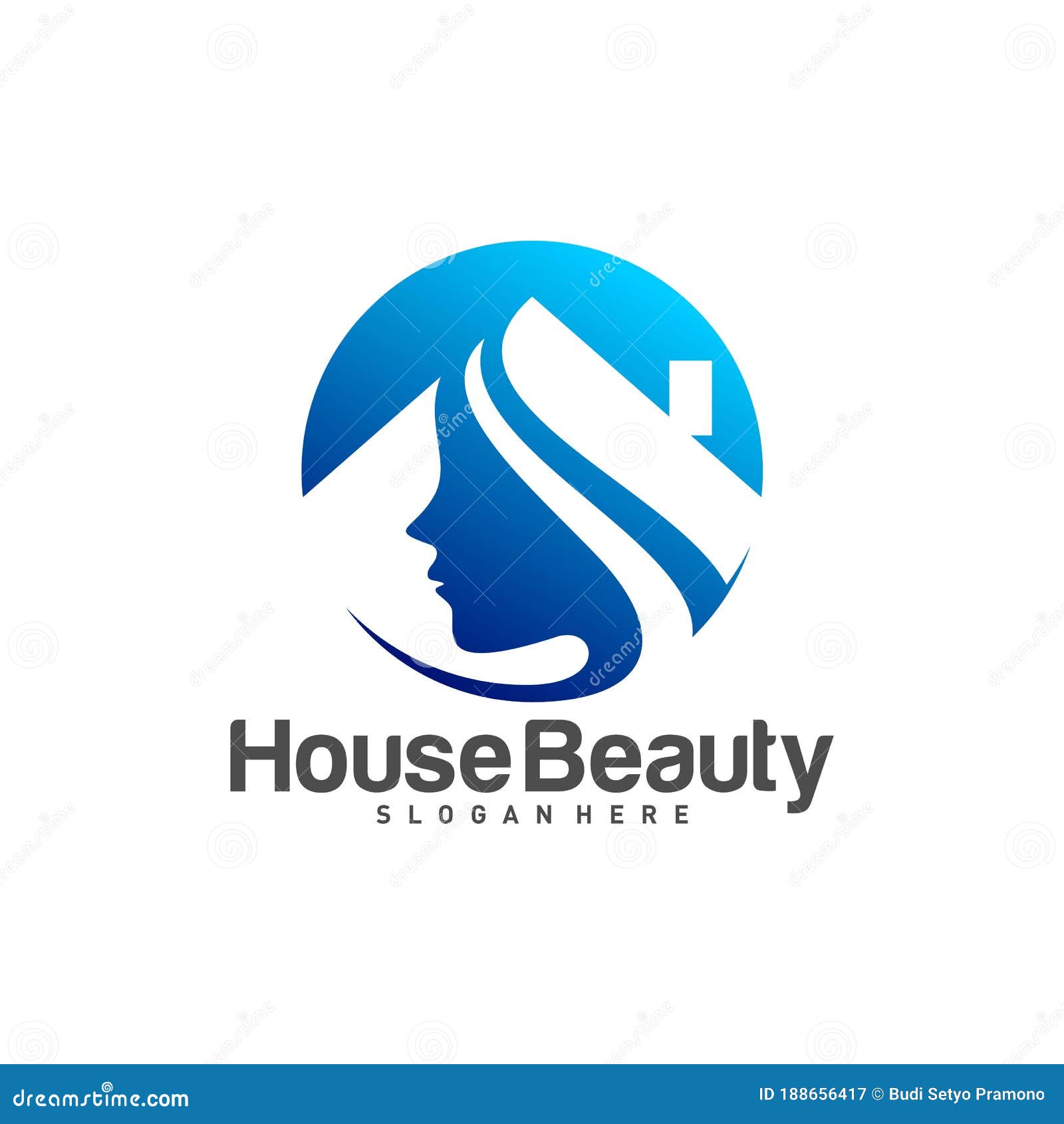 Home Beauty Logo Design Template, Vector Illustration, Icon Symbol ...