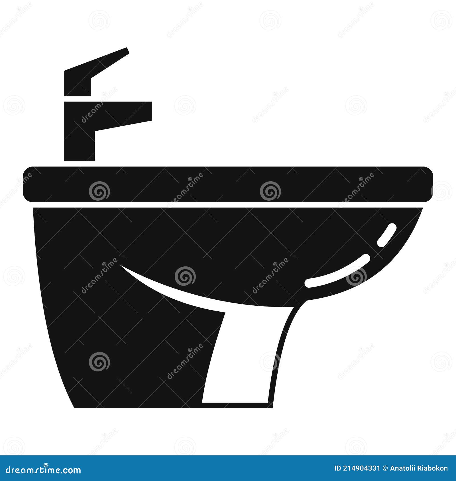 Home Bidet Icon, Simple Style Stock Vector - Illustration of sanitary ...