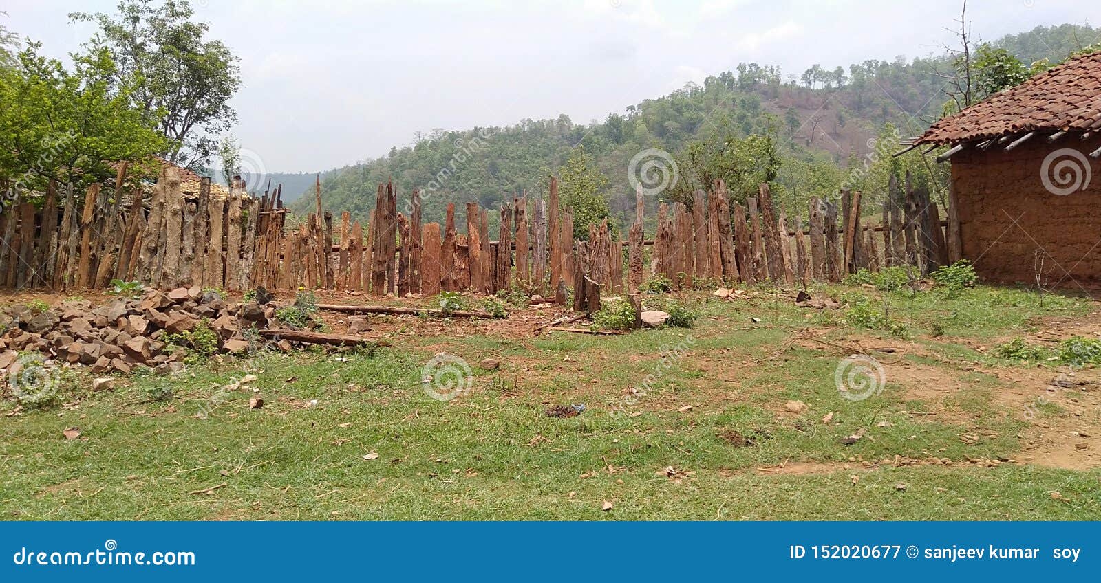 Home border in villages stock image. Image of villages - 152020677