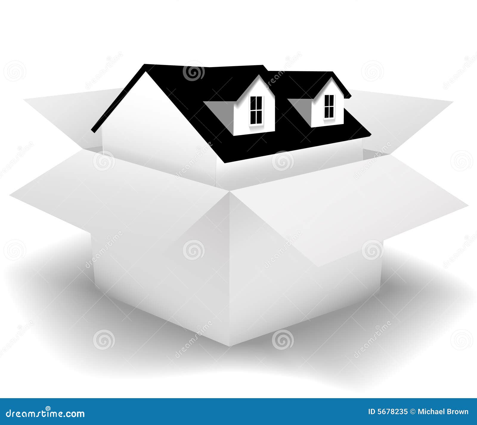 Carton Box House Stock Illustrations – 4,354 Carton Box House Stock ...