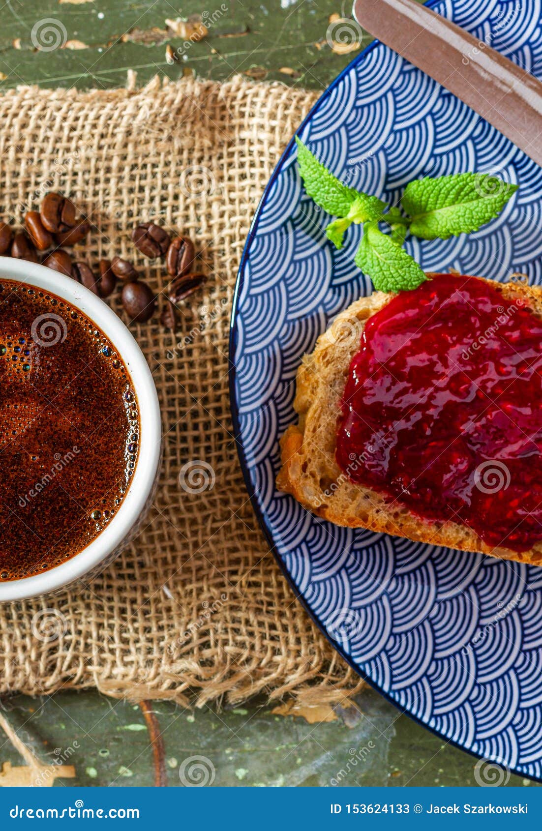 Home Breakfast. a Quick Breakfast. Coffee and Sandwich. Jam Sandwich ...