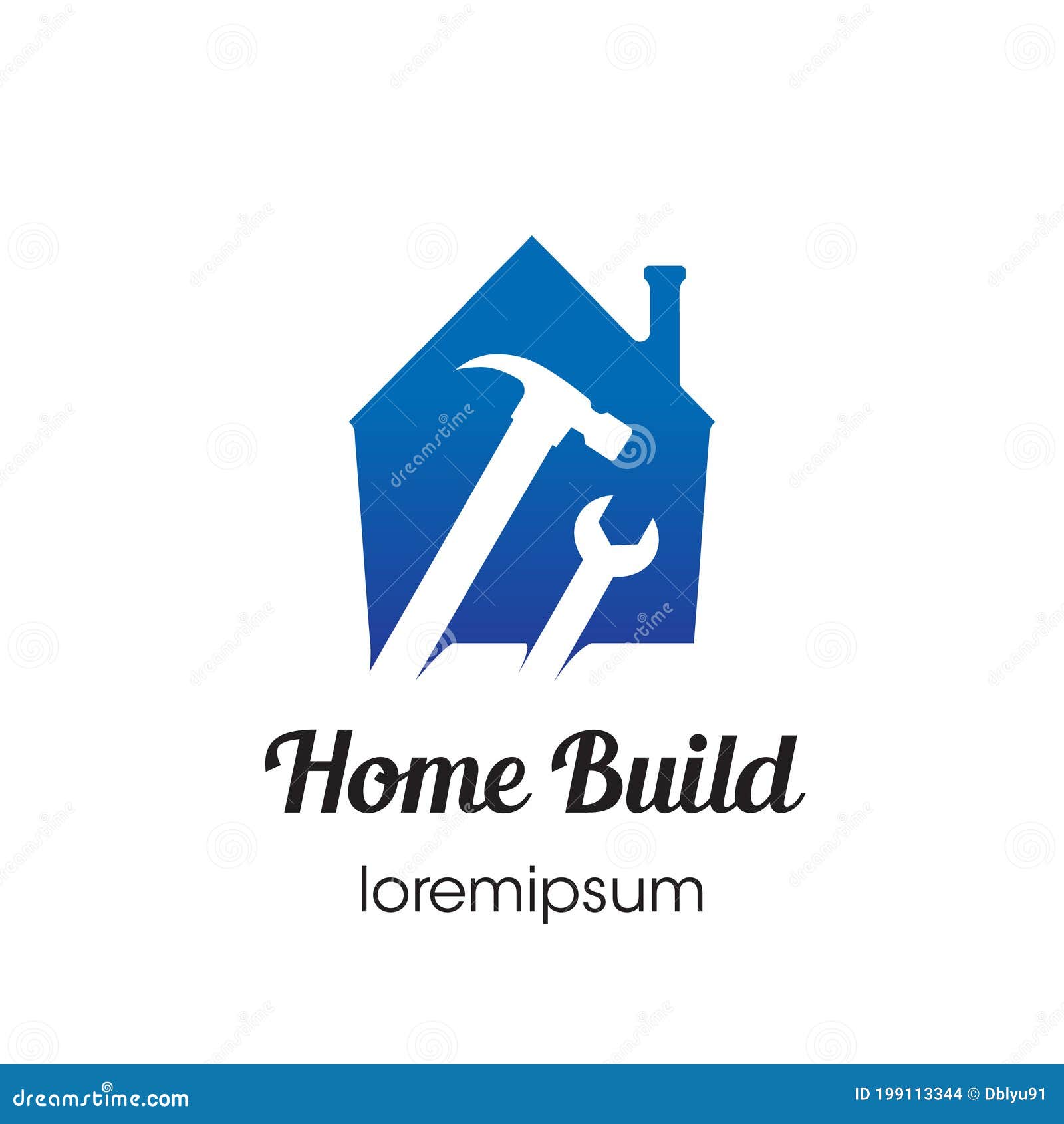 Home Build Logo or Symbol Template Design Stock Vector - Illustration ...