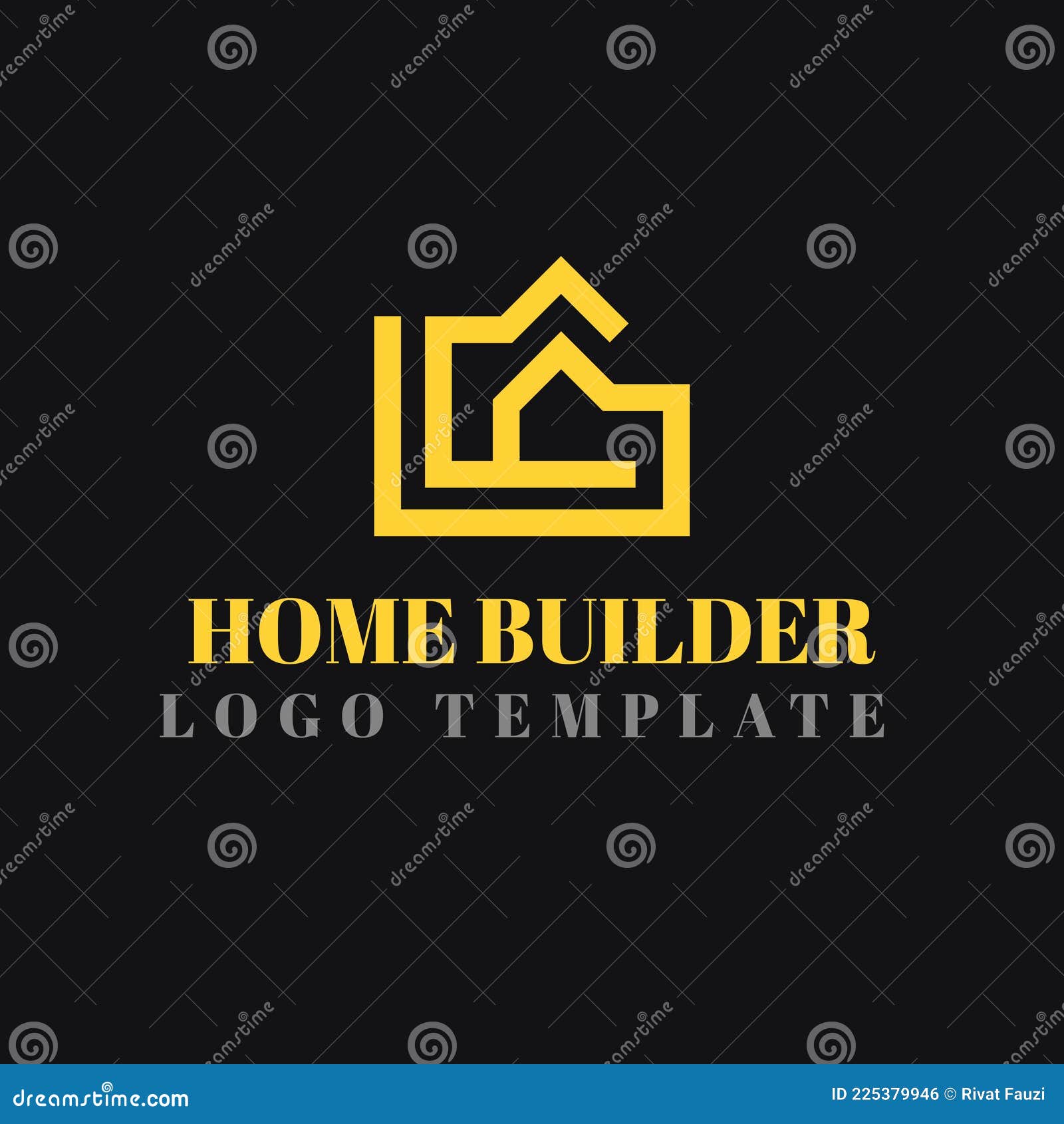Home Builder Logo Template stock vector. Illustration of builder ...