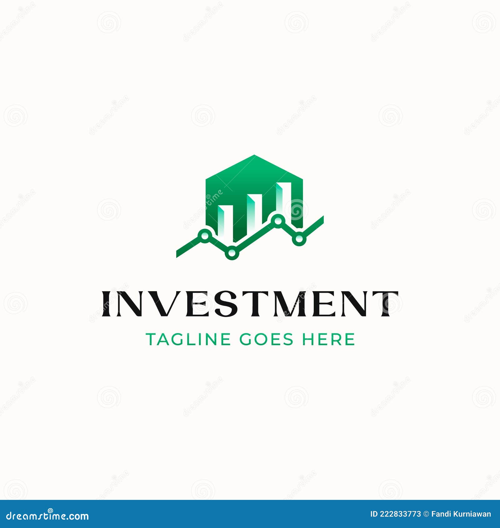 Home Building Chart Logo, Investment Logo Template Isolated in White ...