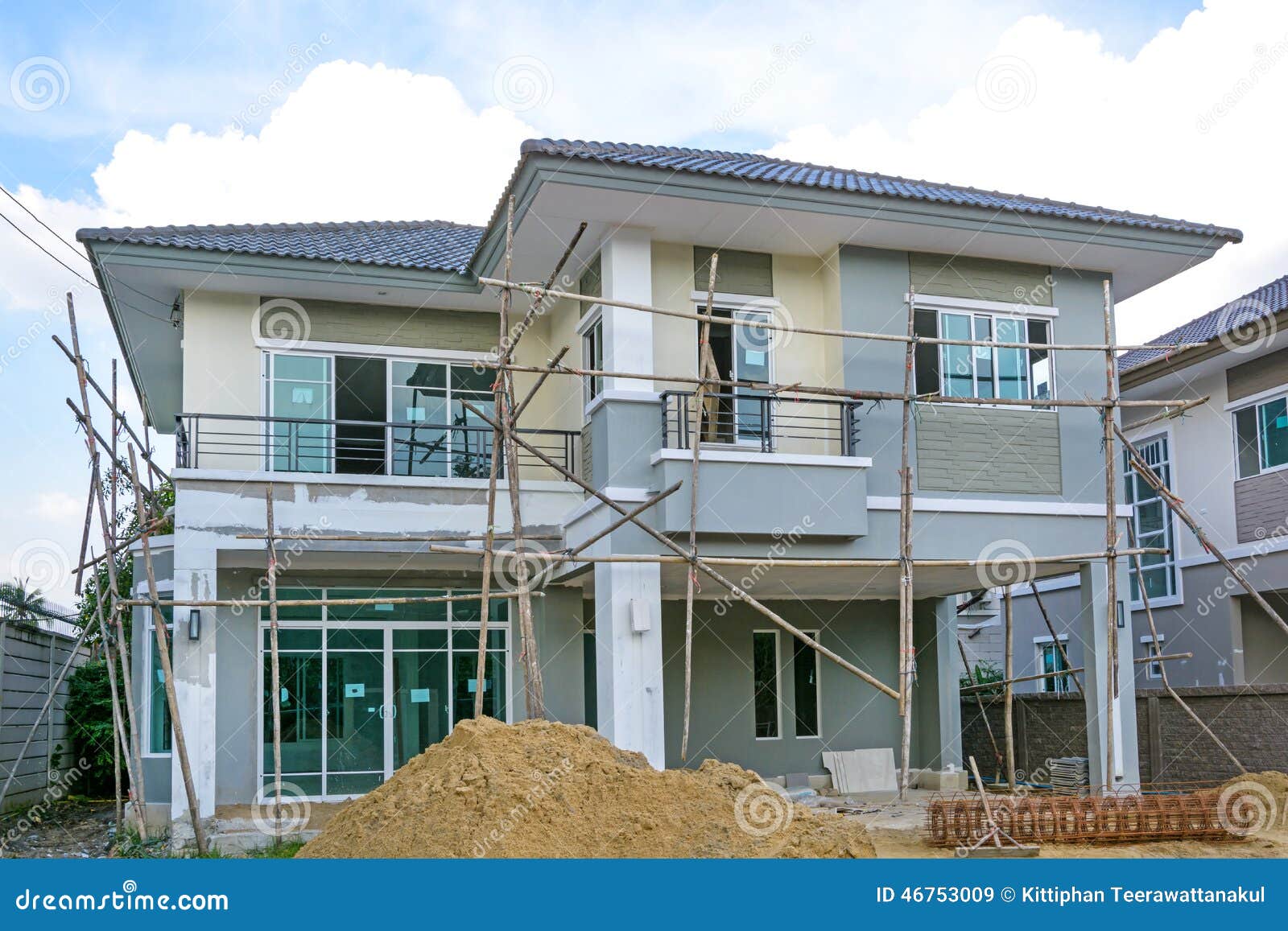 Home building stock image. Image of site, construction - 46753009