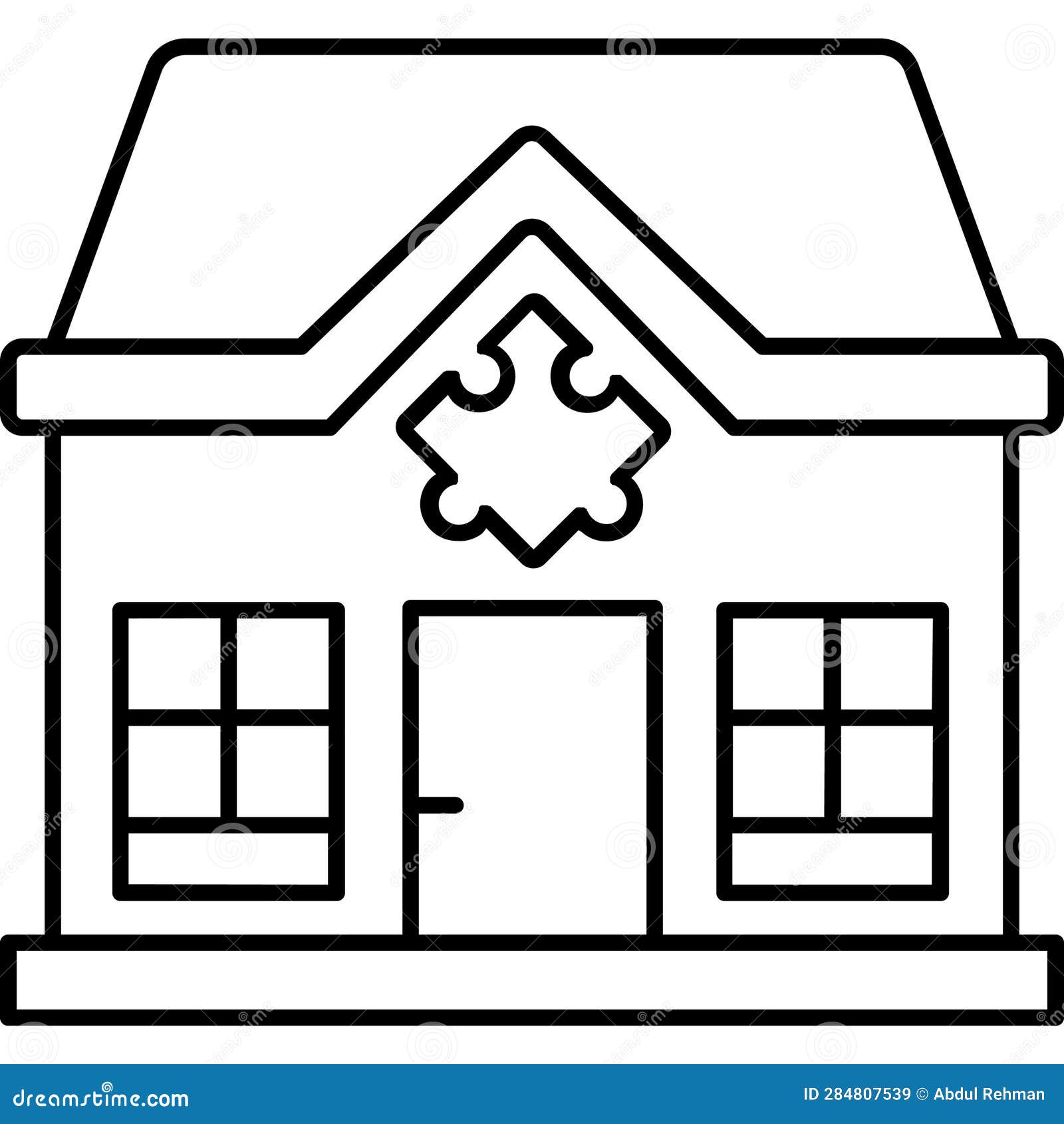 Building In Half Of Construction With A Finished Building Facade On ...