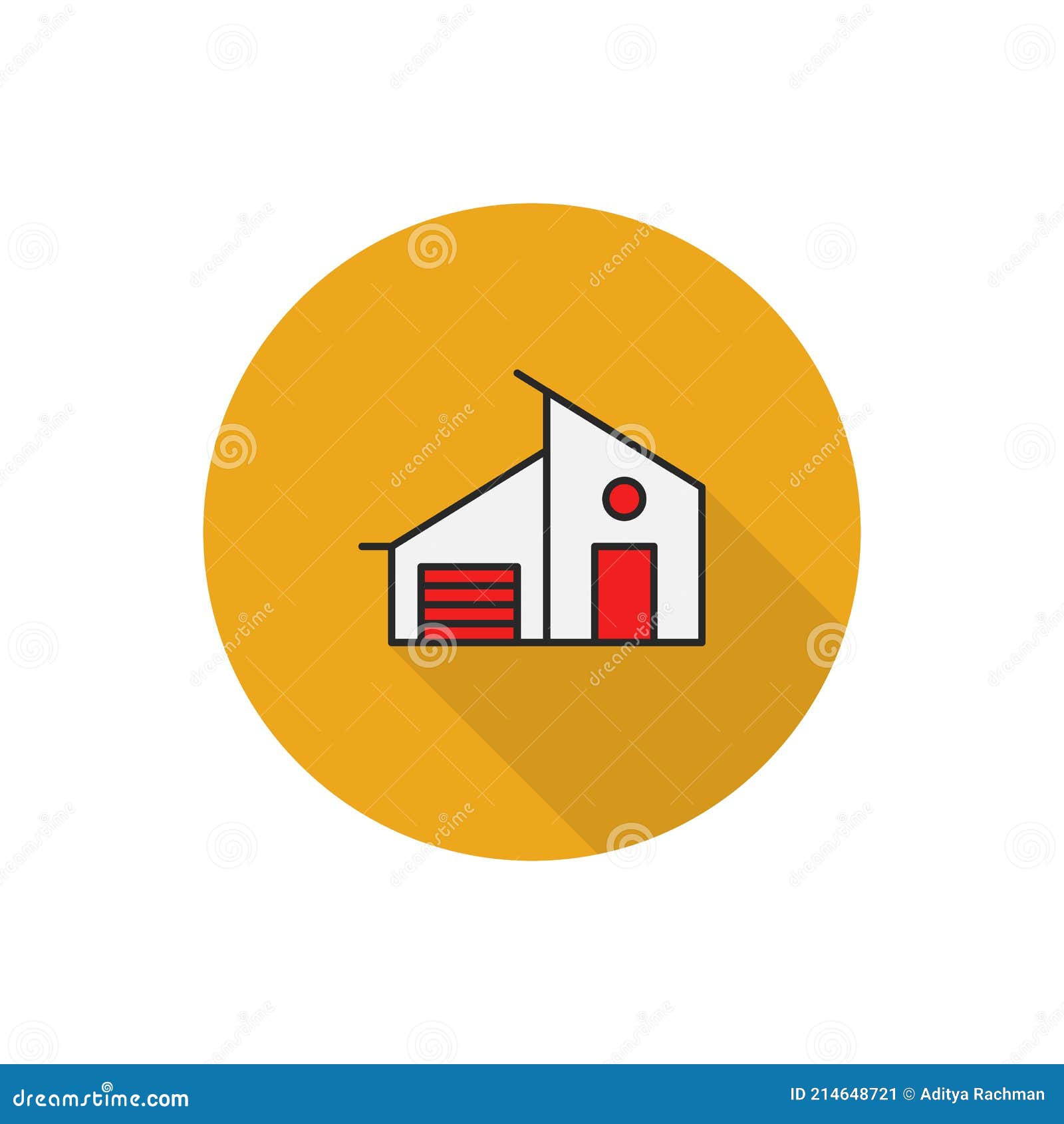 Home and building icon. stock vector. Illustration of black - 214648721