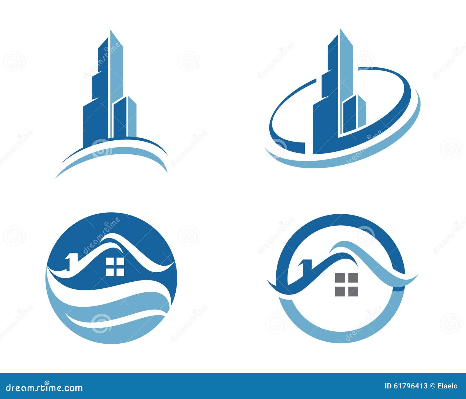 Home and Building Logo Template Stock Vector - Illustration of company ...