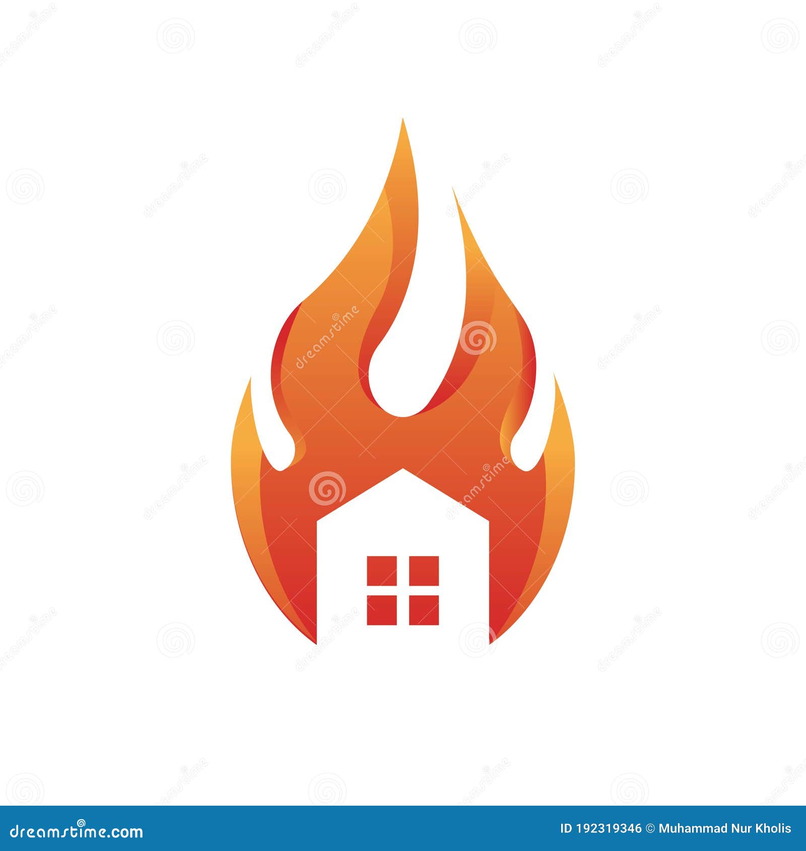 Burn Logo. Vector Creative Logo Of A Flare In Dark Background With ...