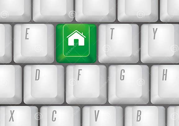 Home button stock vector. Illustration of color, computers - 10659519