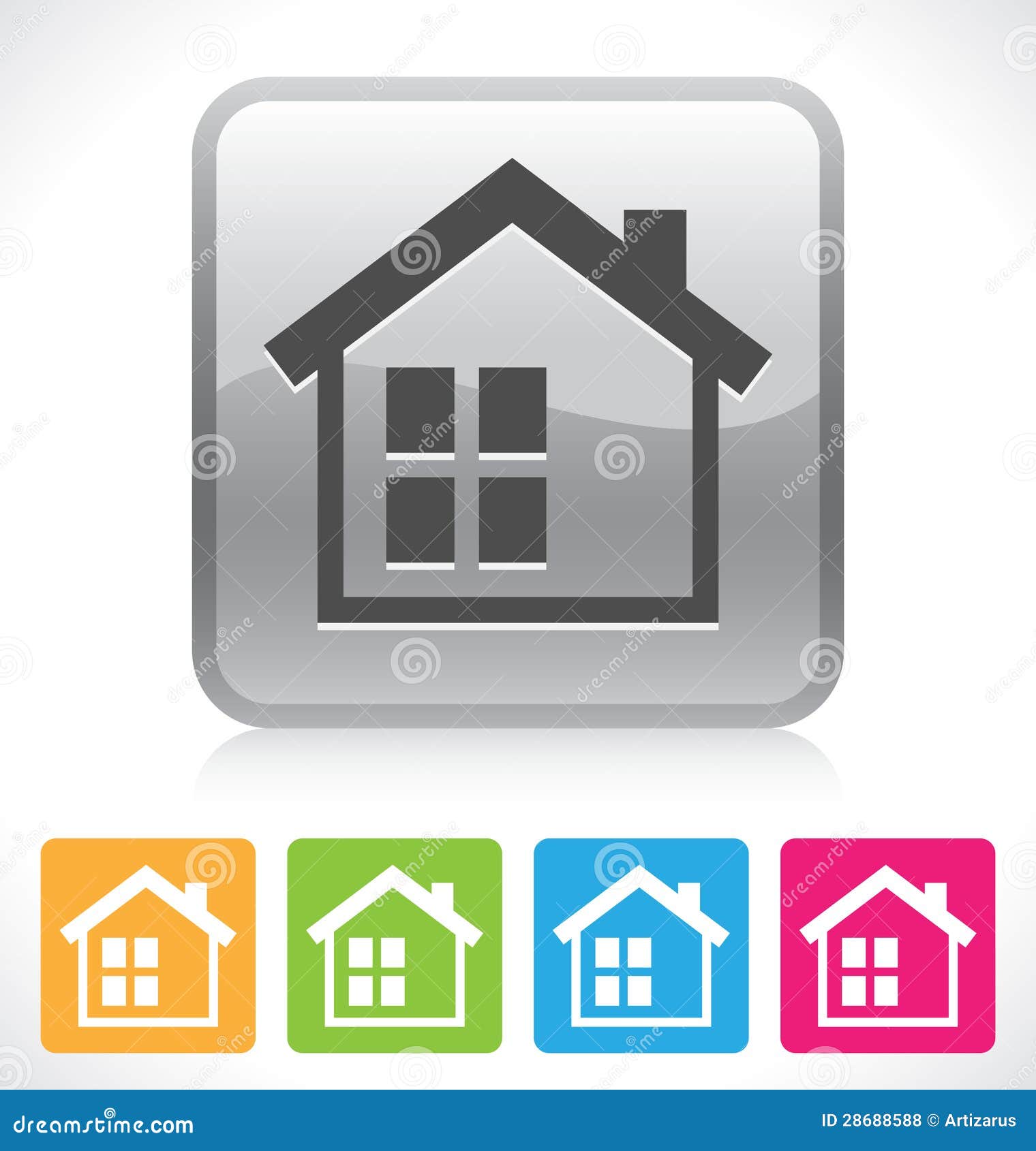 Home button stock illustration. Illustration of clip - 28688588