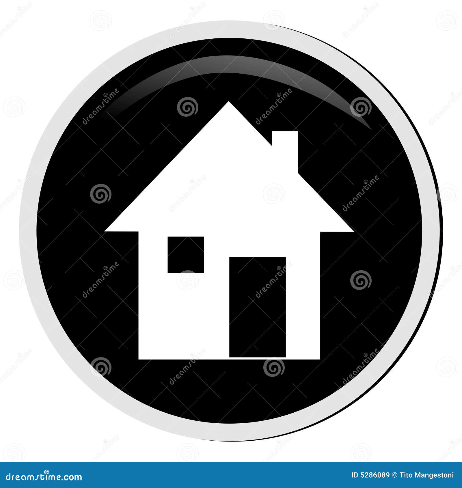 Home button stock illustration. Illustration of elements - 5286089