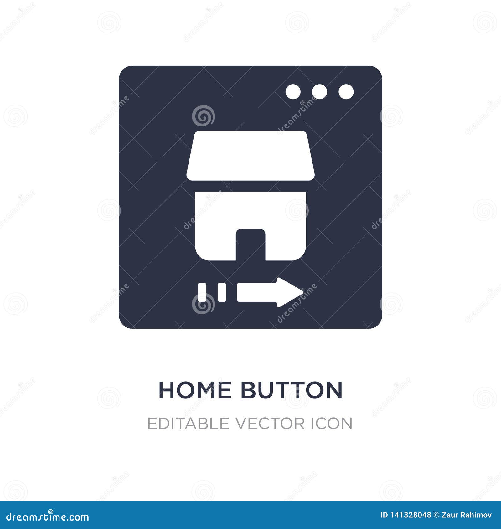 Home Button Icon on White Background. Simple Element Illustration from ...