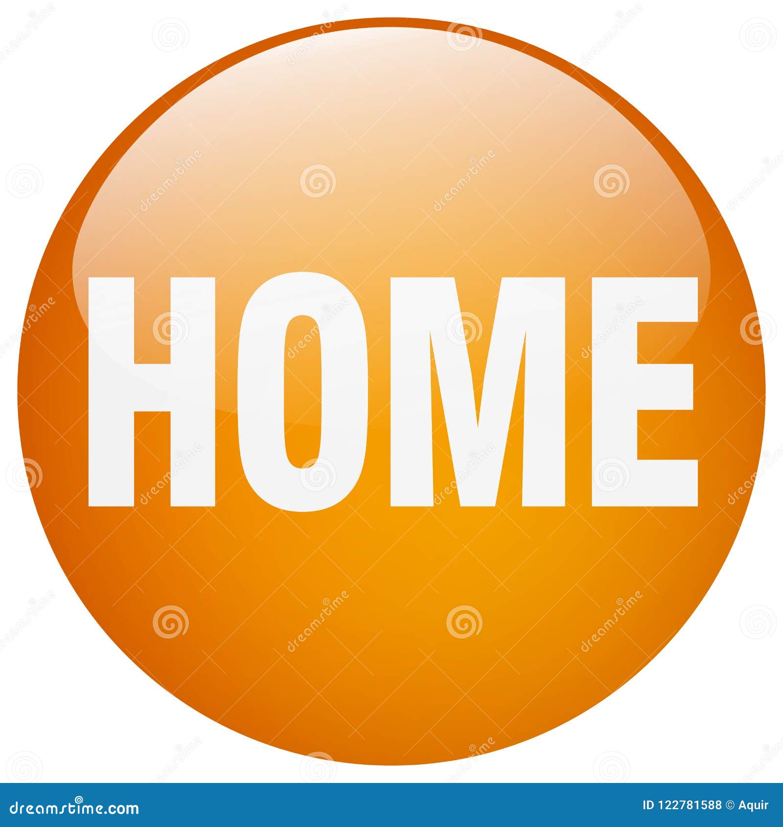 Home button stock vector. Illustration of yellow, graphic - 122781588