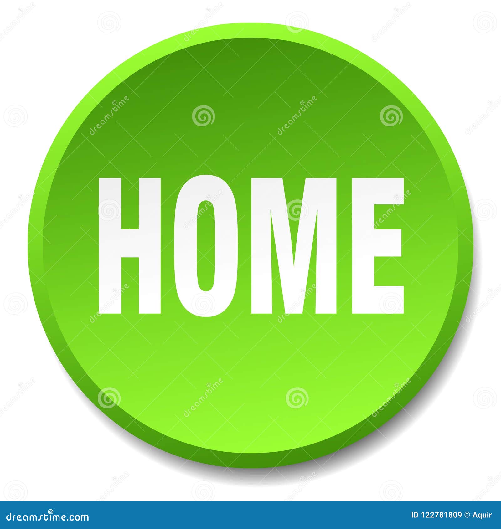 Home button stock vector. Illustration of glass, isolated - 122781809