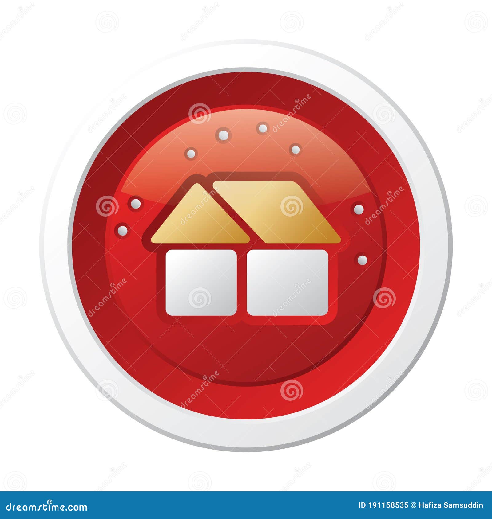 Home Button. Vector Illustration Decorative Design Stock Vector ...