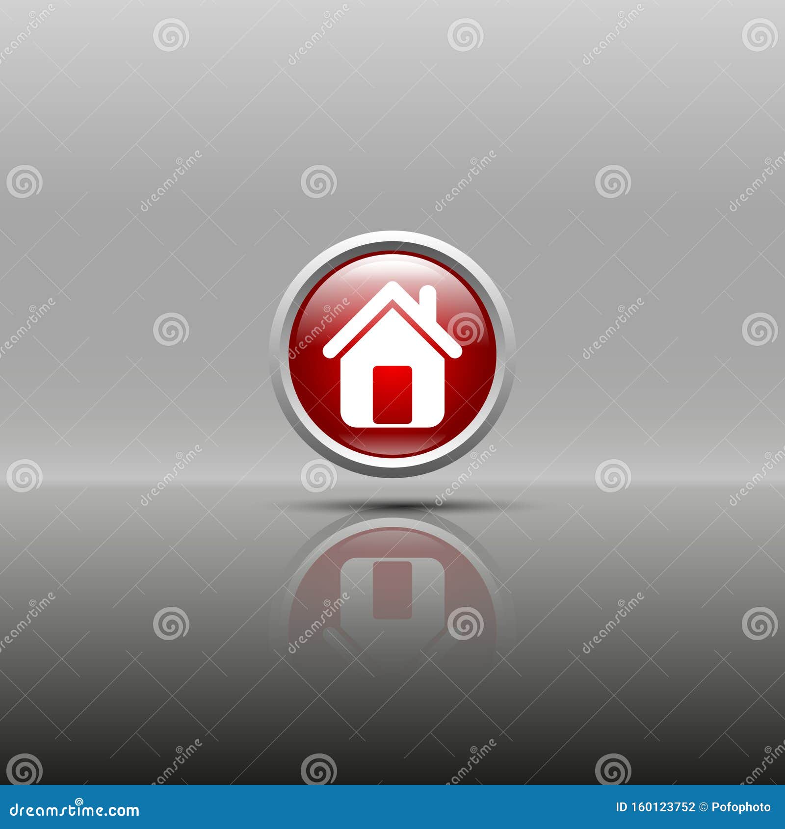 Home Button Vector Illustration Stock Vector - Illustration of vector ...