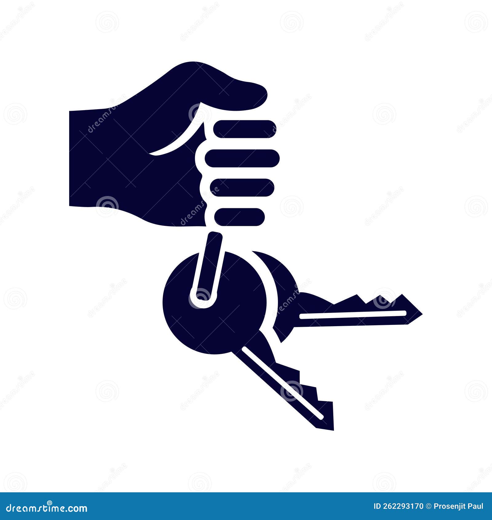 Home Key Handover Icon Vector | CartoonDealer.com #250612015