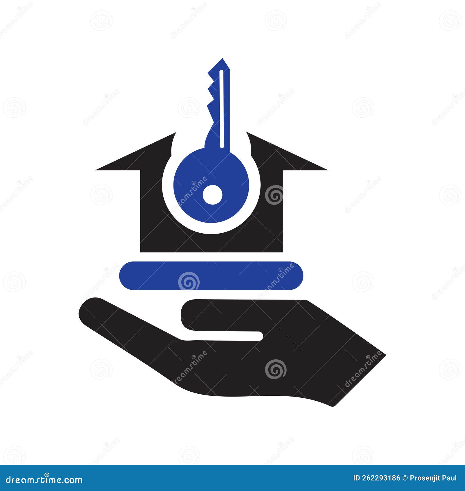 Home Buying Home Key Handover Icon Stock Vector - Illustration of hand ...