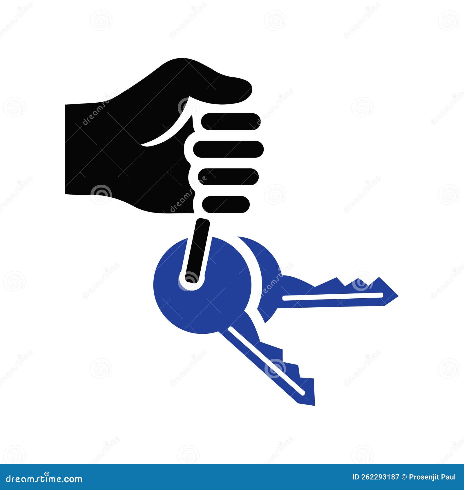 Home Buying Home Key Handover Icon Stock Vector - Illustration of ...