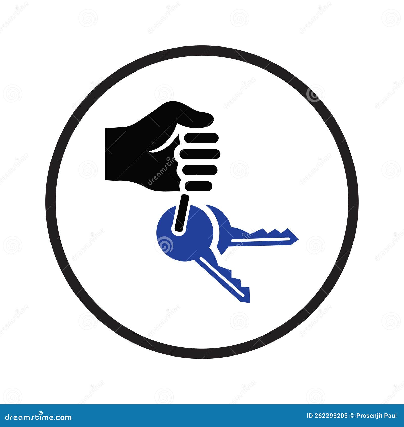 Home Buying Home Key Handover Icon Stock Vector - Illustration of ...