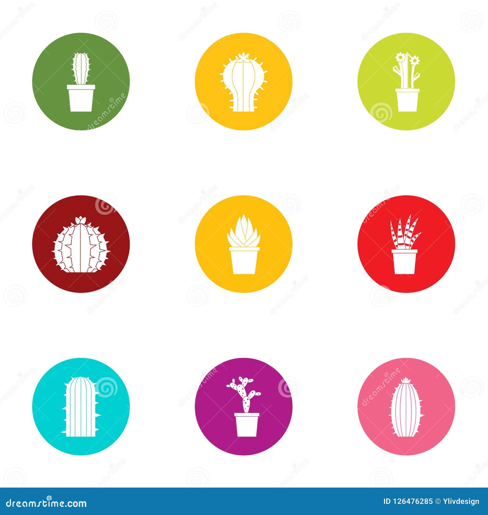 Home Cactus Icons Set, Flat Style Stock Vector - Illustration of ... Home Cactus Icons Set, Flat Style Stock Vector - Illustration of ...