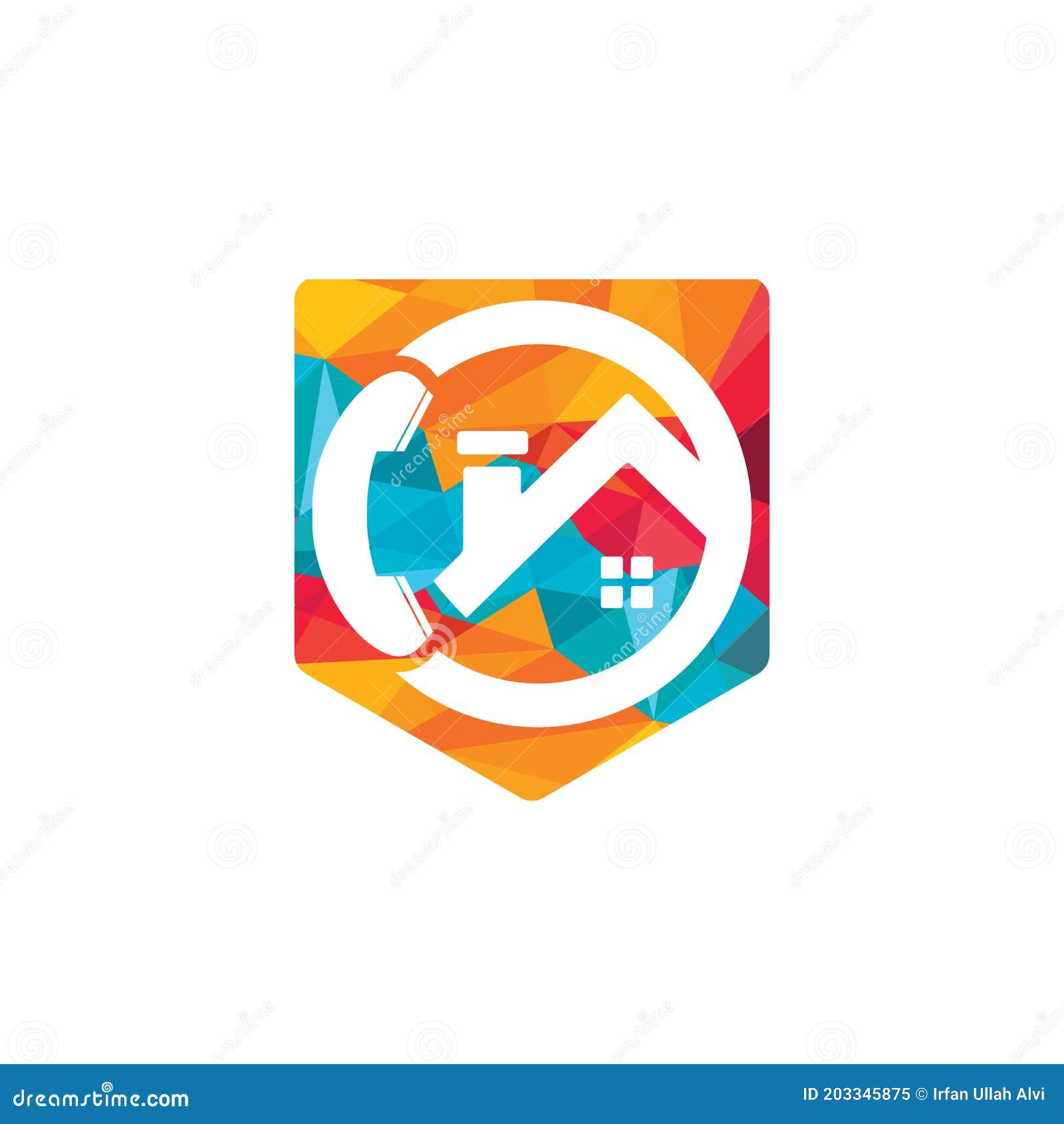 Home Call Logo Design Template. Stock Vector - Illustration of internet ...