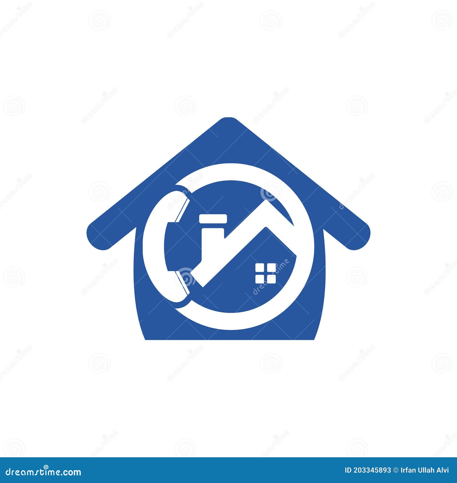 Home Call Logo Design Template. Stock Vector - Illustration of cell ...