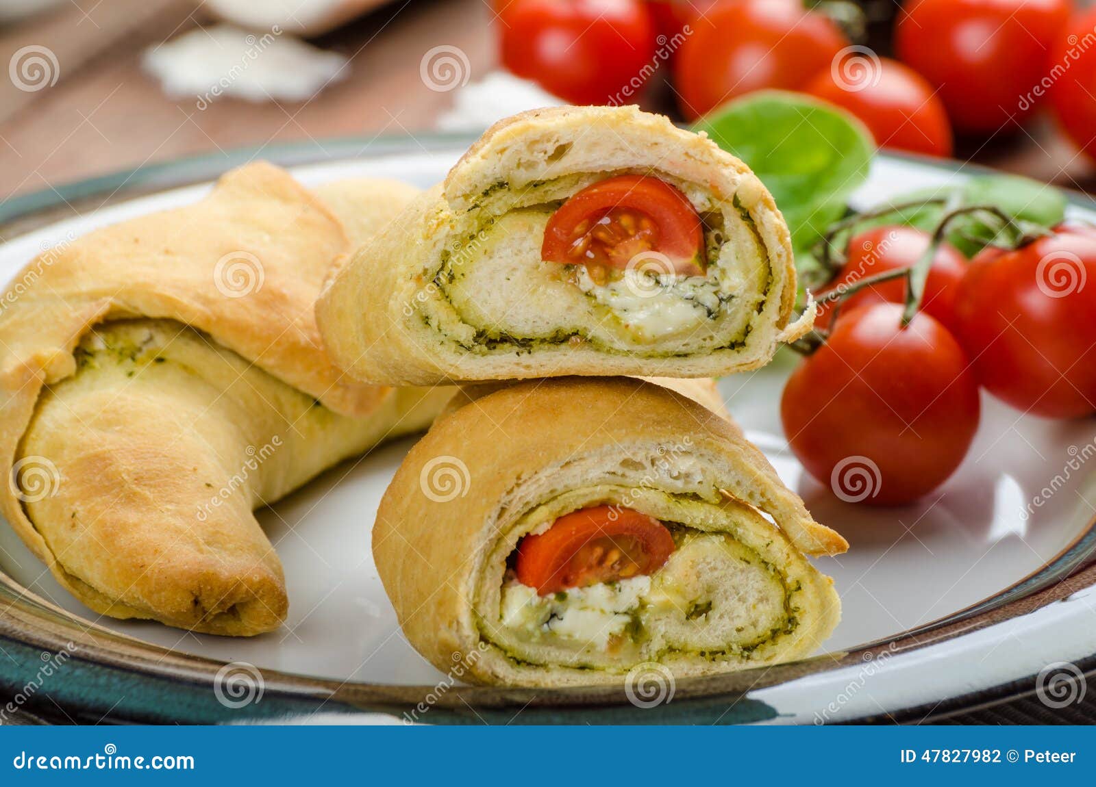 Home calzone rolls stock photo. Image of cherry, calzones - 47827982