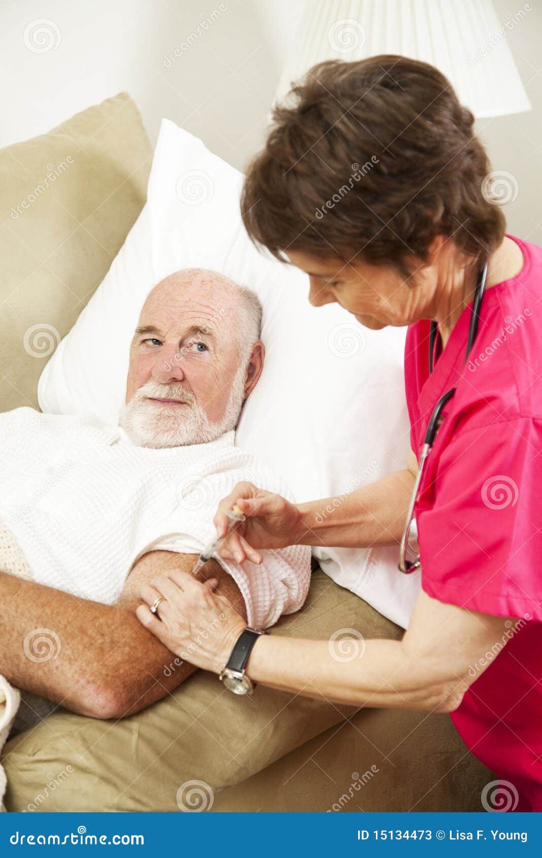 Home Care - Injection stock image. Image of hospice, pain - 15134473