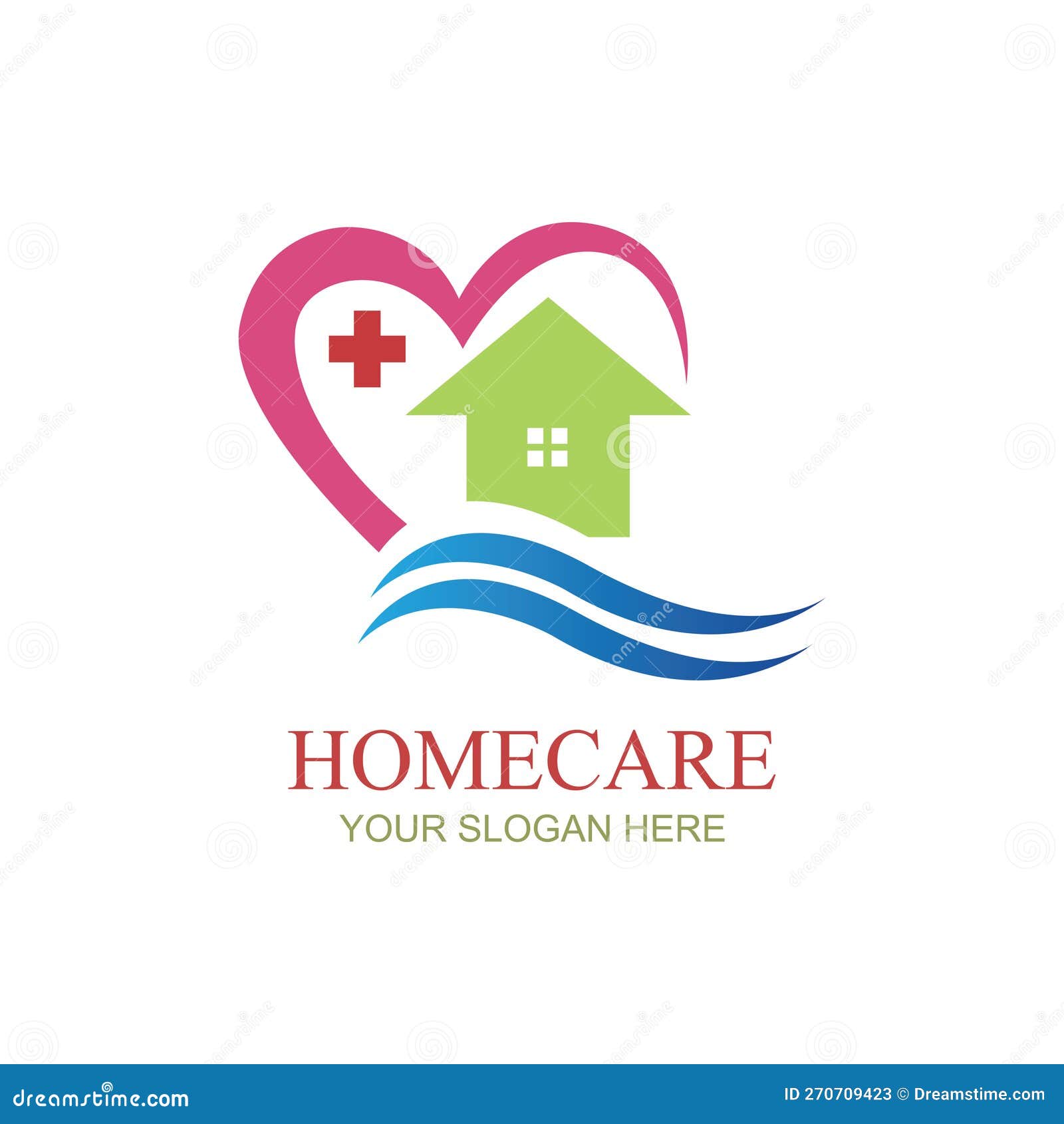 Home Care Logo Template, Medical Home Logo Stock Vector - Illustration ...