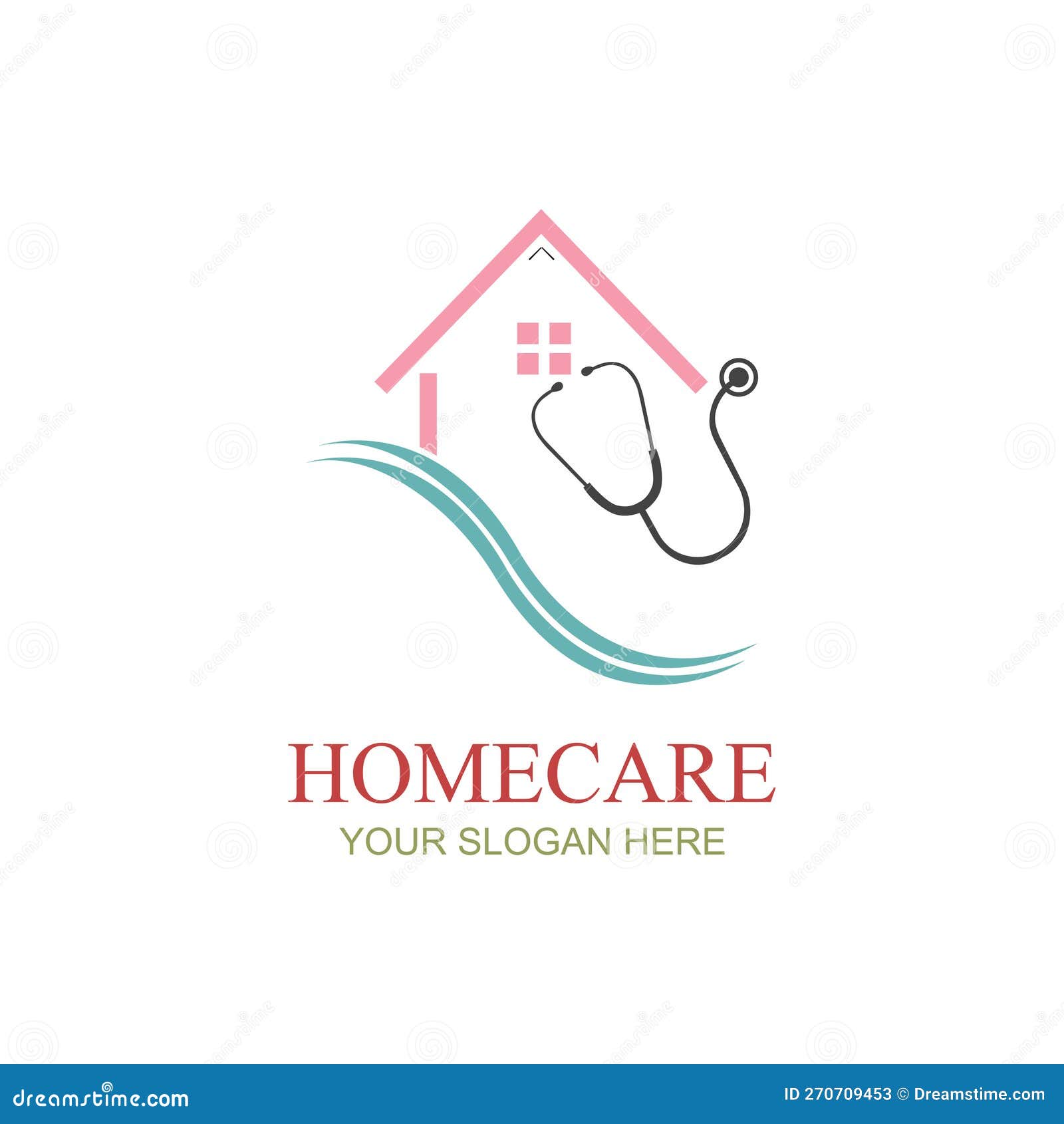 Home Care Logo Template, Medical Home Logo Stock Vector - Illustration ...