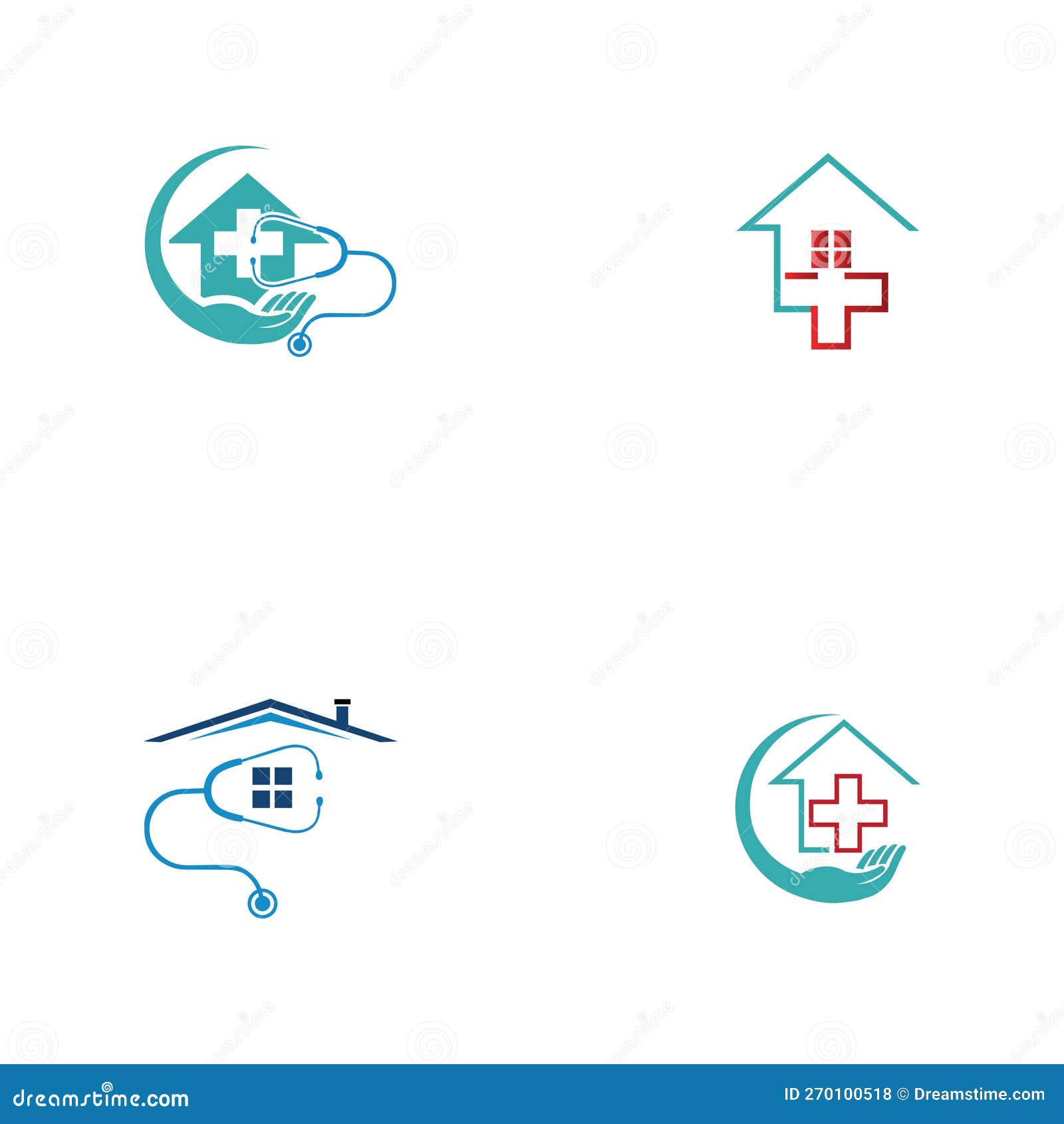 Home Care Logo Template, Medical Home Logo Stock Vector - Illustration ...